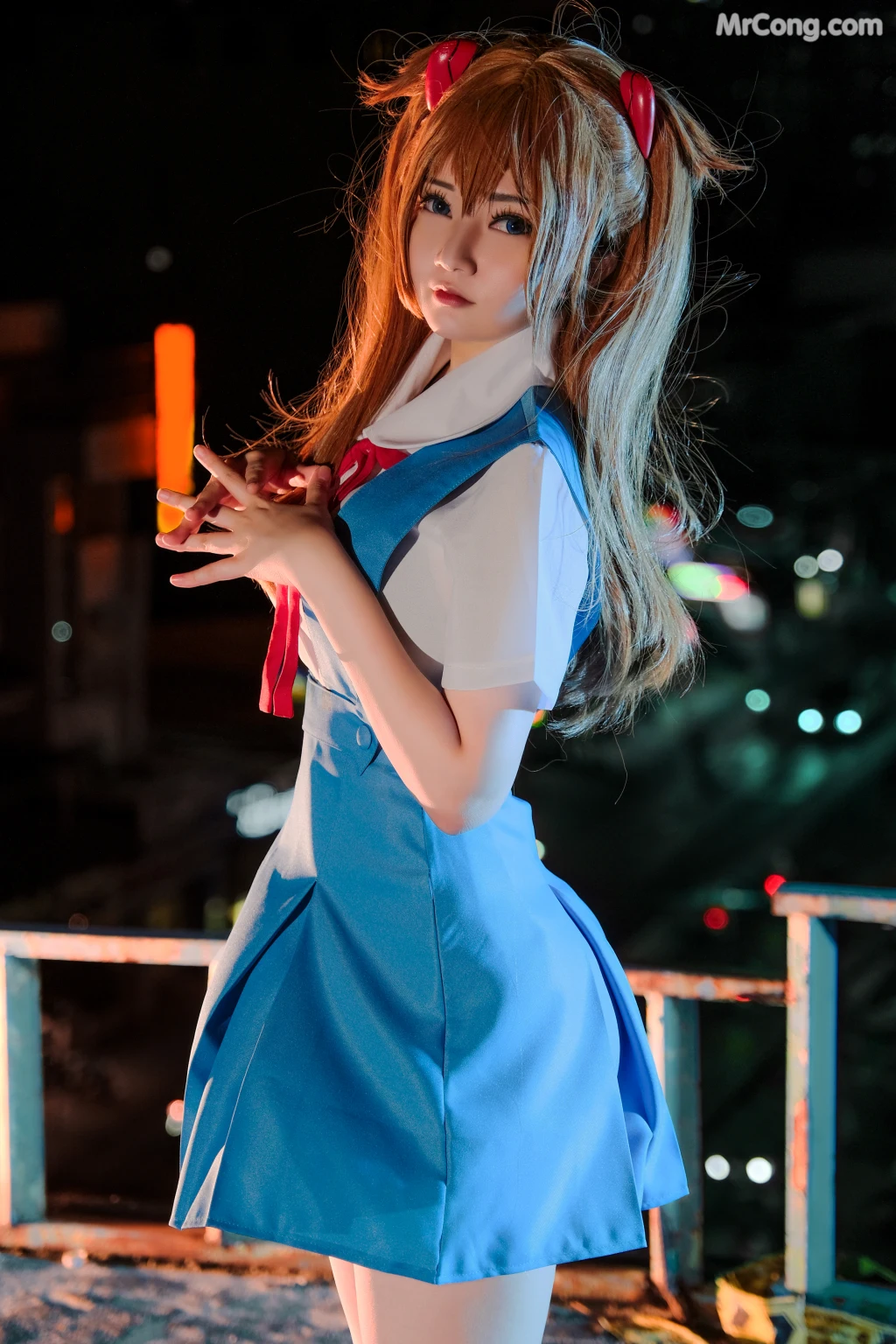 Coser@Potato Godzilla: Asuka Seifuku (22 photos) - Page 2